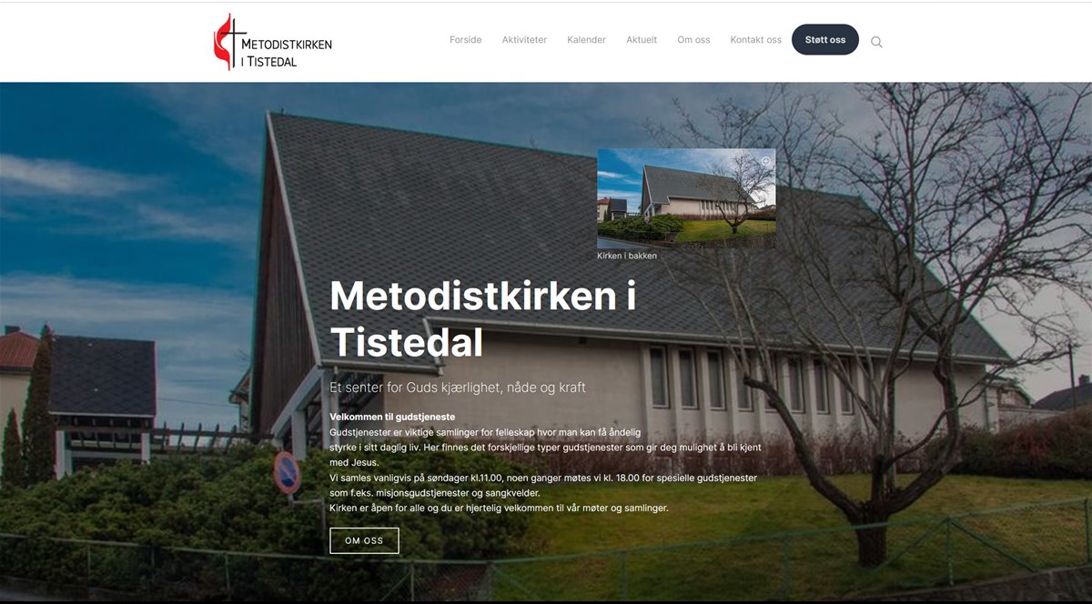 Gratulerer med nye nettsider - Metodistkirken i Norge